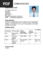 Biodata For Teacher | PDF | Teachers | Behavior Modification