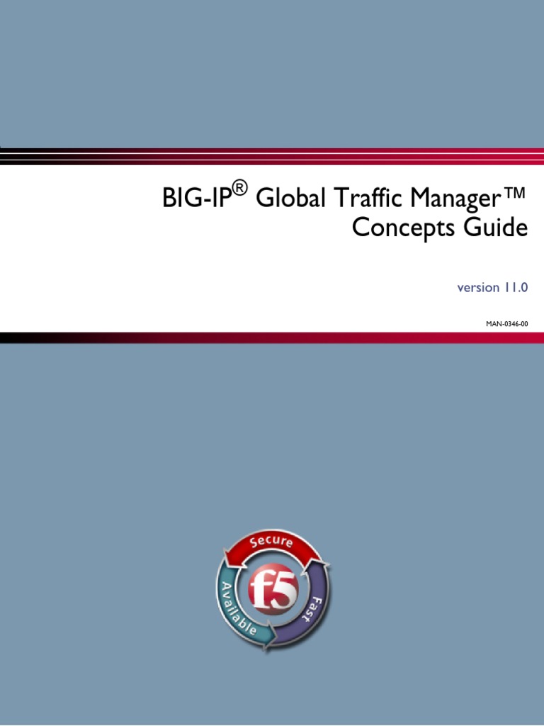 F5 GTM Concepts Guide v11 | PDF | Load Balancing (Computing) | Computer Network