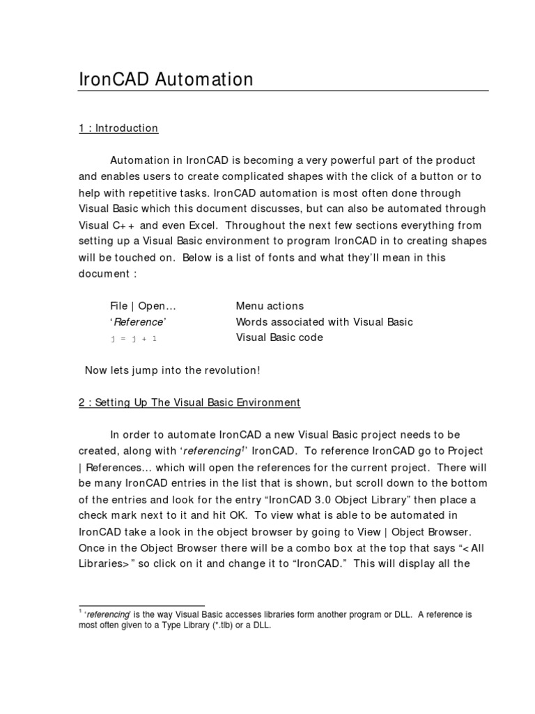 Ironcad Automation: File - Open | PDF | Class (Computer Programming) | Screw