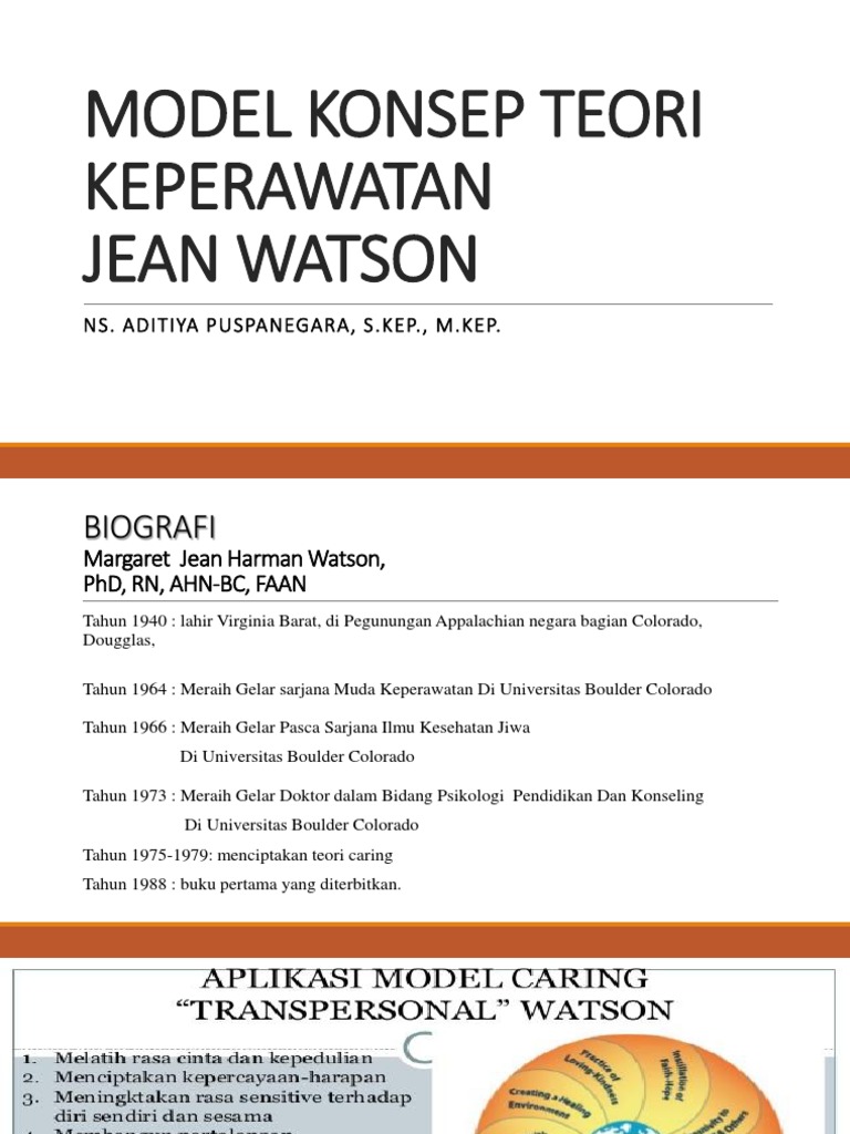 Model Konsep Teori Keperawatan Jean Watson Dan Peplau | PDF