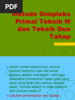 Metode Simplek (Kasus Maksimasi Minimasi) | PDF | Metode & Bahan Ajar