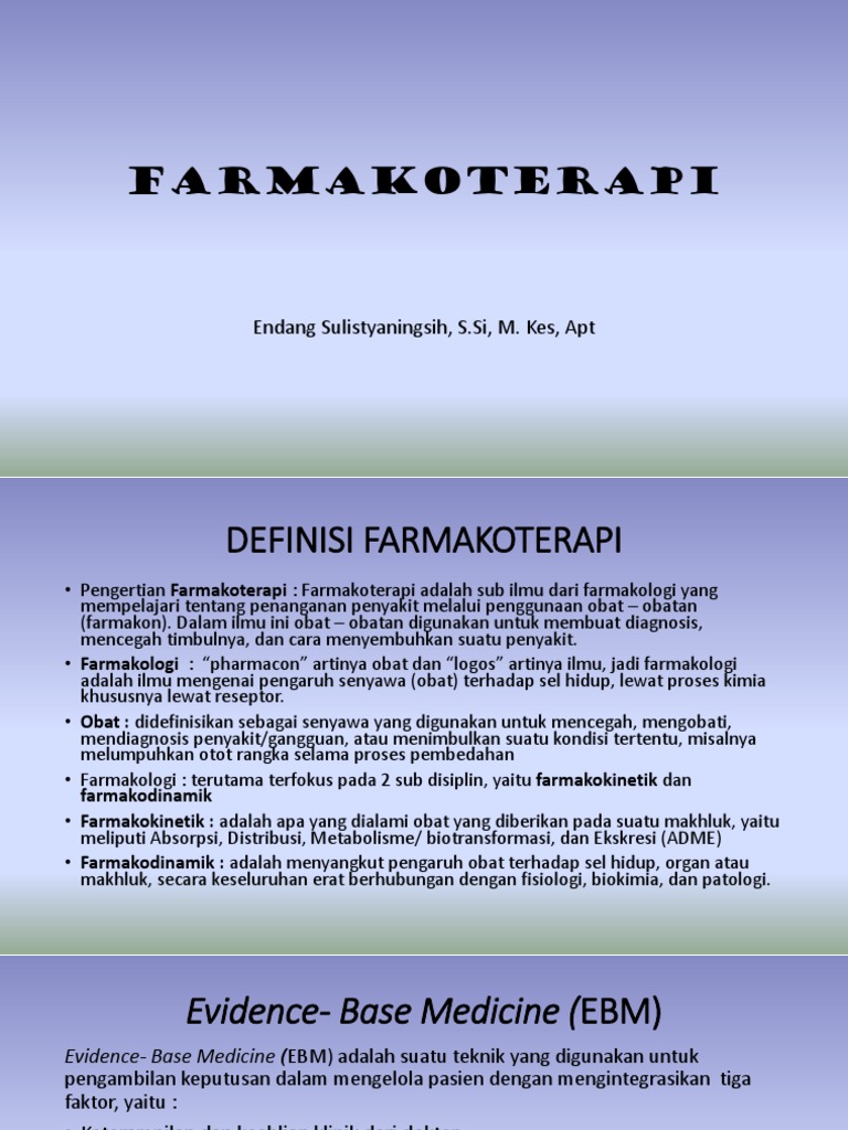 KULIAH FARMAKOTERAPI