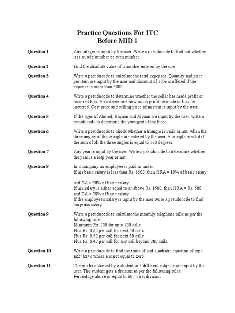 Practice Problems | PDF | Teaching Mathematics | Science