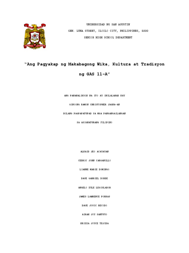 Pananaliksik Final Filipino | PDF