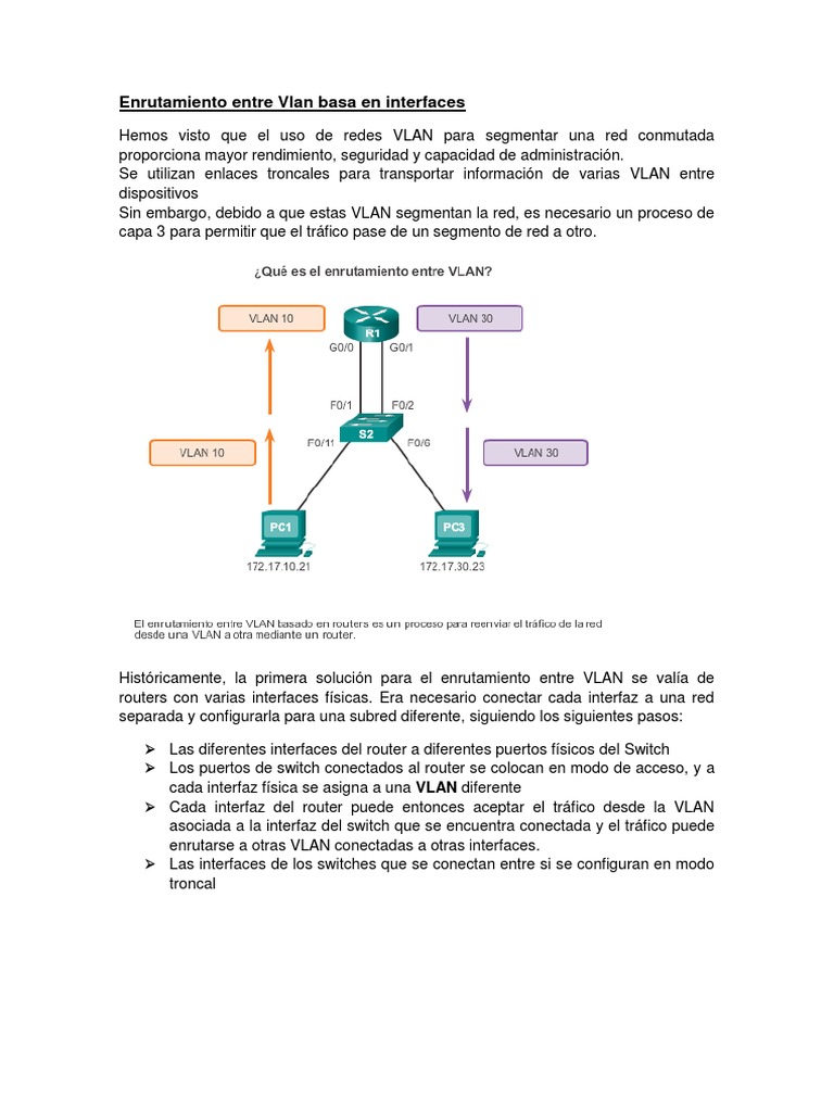 Enrutamiento Entre Vlan Cisco Mikrotik | Descargar gratis PDF | Enrutador (Computación ...