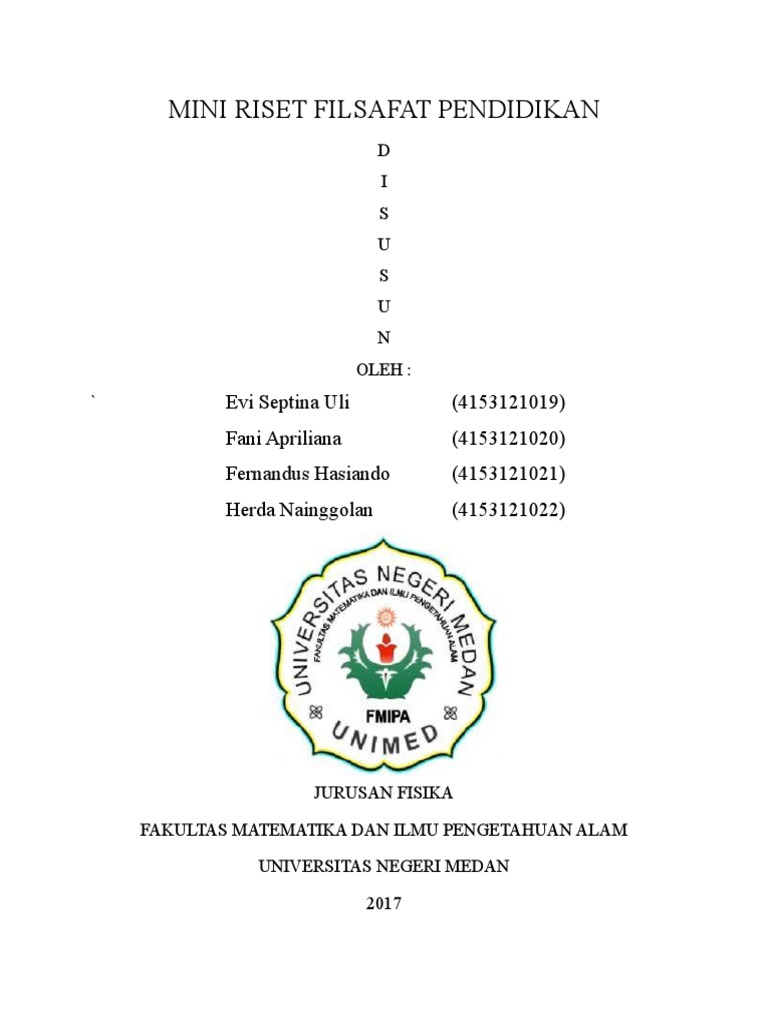 Mini Riset Filsafat Pendidikan | PDF