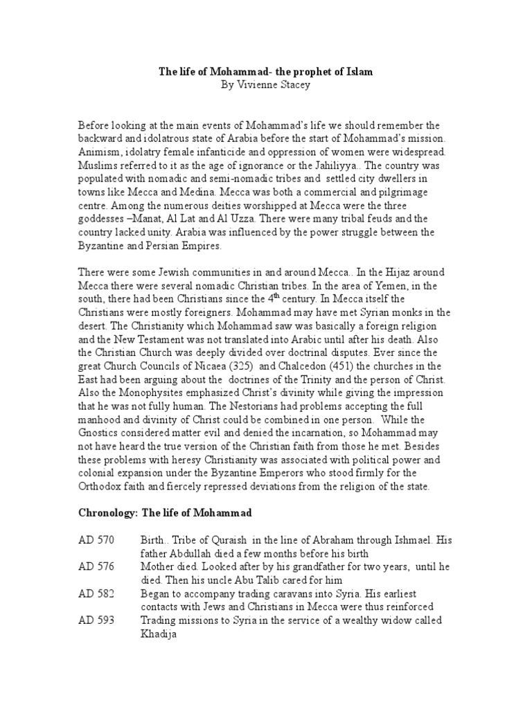 The Life of Mohammad | PDF | Medina | Muhammad