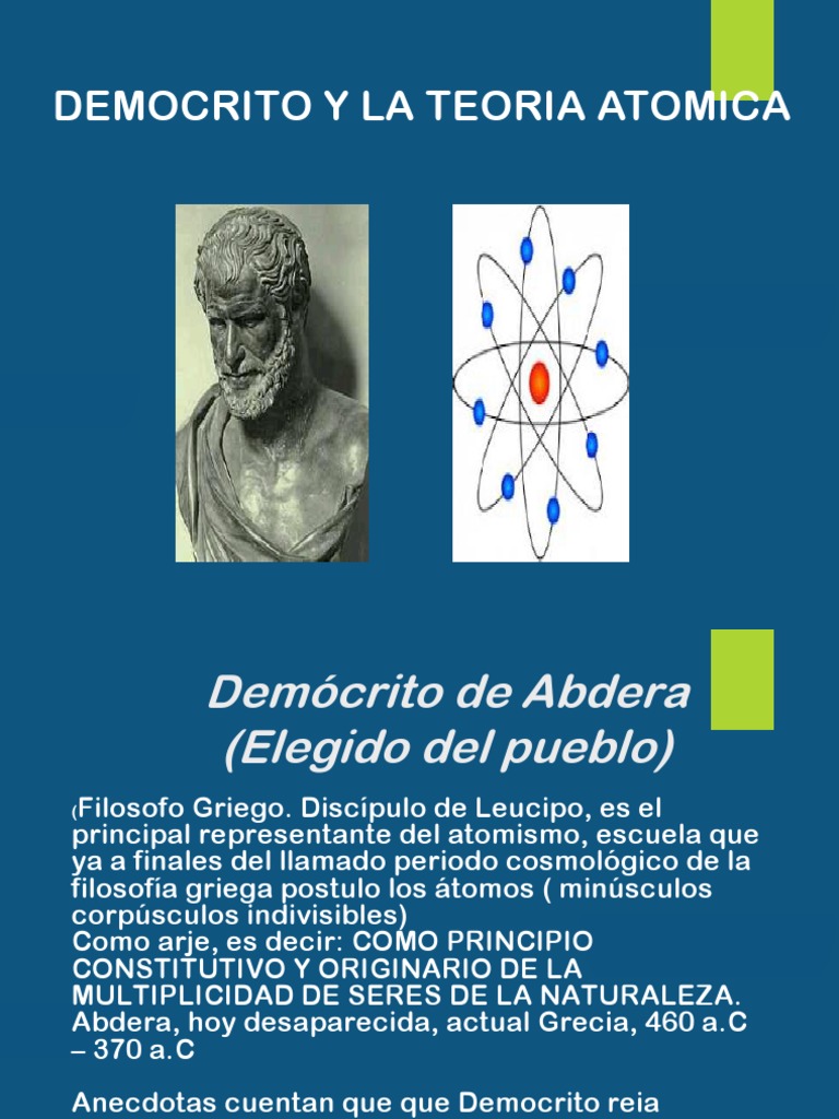 Demócrito y La Teoría Atómica | Filosofía griega antigua | Metafísica