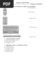Examen de Computación de Primer Grado | PDF | Informática