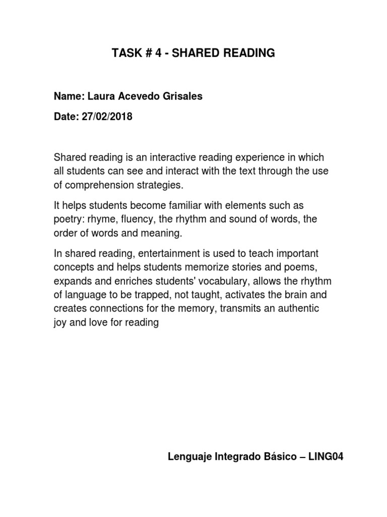 Task #4 Shared Reading | PDF