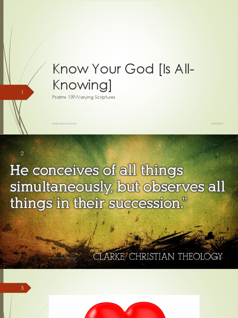 Know Your God Is Wise | PDF | Wisdom | Resource Extraction