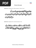 Bb Clarinet 12 Major Scales Sheet | PDF
