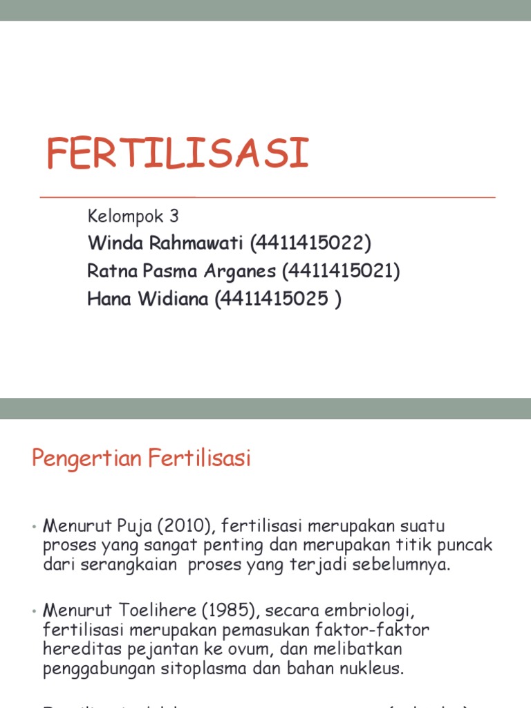 Embriologi Hewan Fertilisasi | PDF | Sains & Matematika