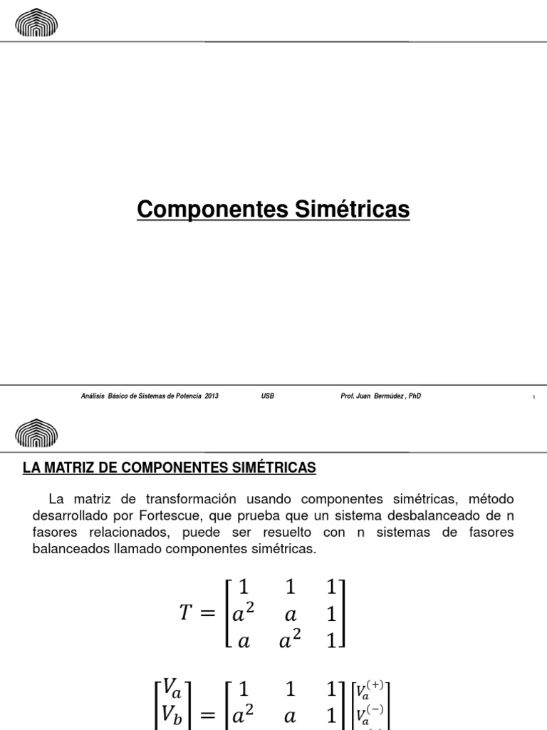 Componentes Simetricas | PDF | Electricidad | Electromagnetismo