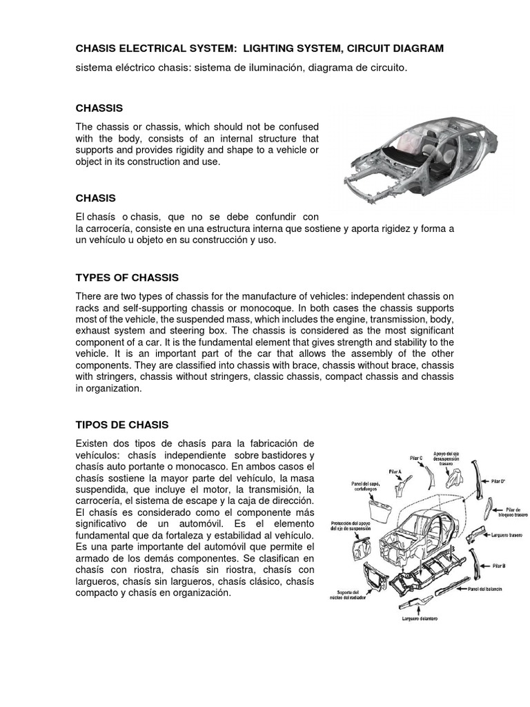 Chassis Electrical and Lighting Systems | PDF | Chassis | Switch