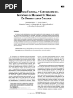 Evaluación del MBI-GS en Español | PDF | Burnout ocupacional | Sicología