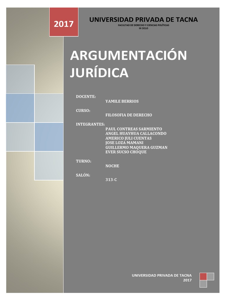 Argumentación Jurídica | PDF | Teoría de la argumentación | Argumento