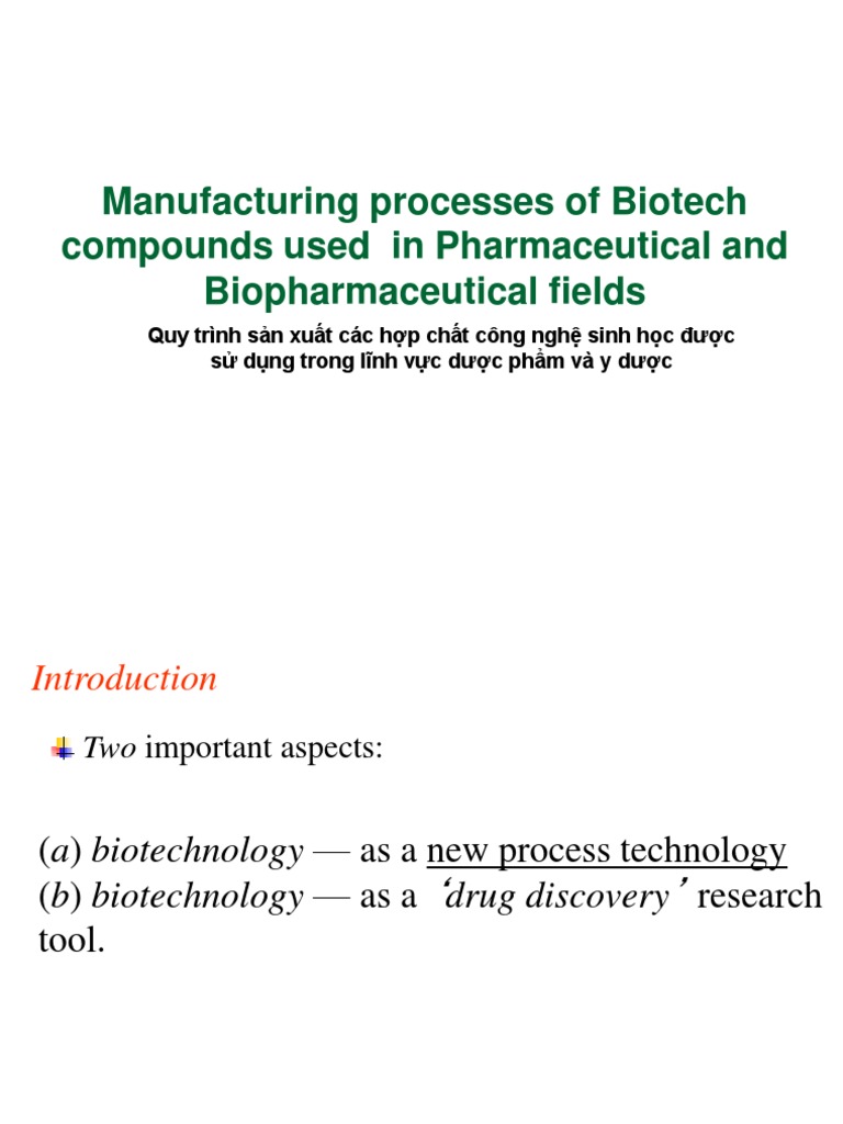Biopharmaceutical Manufacturing Processes | PDF | Chromatography ...