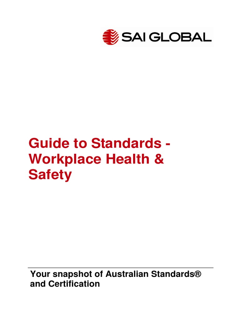 Sai Global Guide To Standards | PDF | Crane (Machine) | Occupational ...