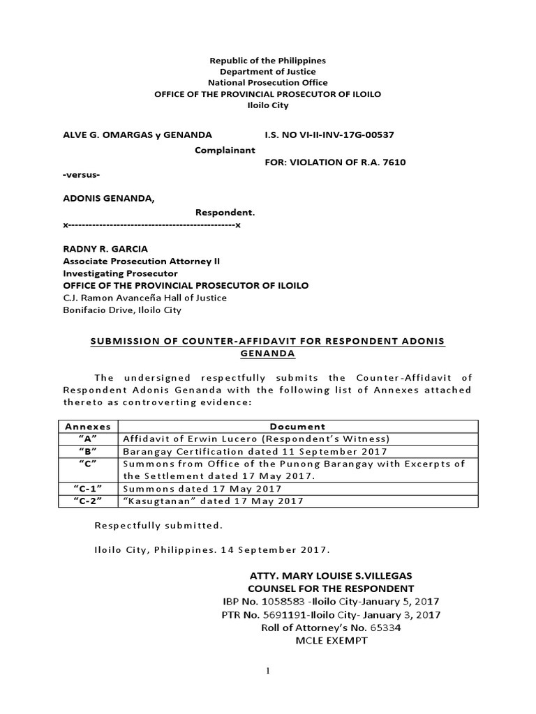 Aff Service and Explanation | PDF | Affidavit | Prosecutor