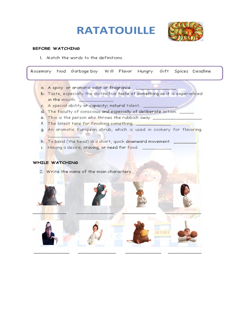 Ratatouille Movie | PDF | Leisure