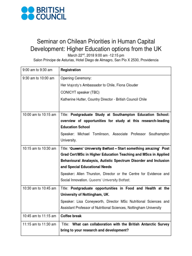 Seminar Programme | PDF | University College London | Science And ...