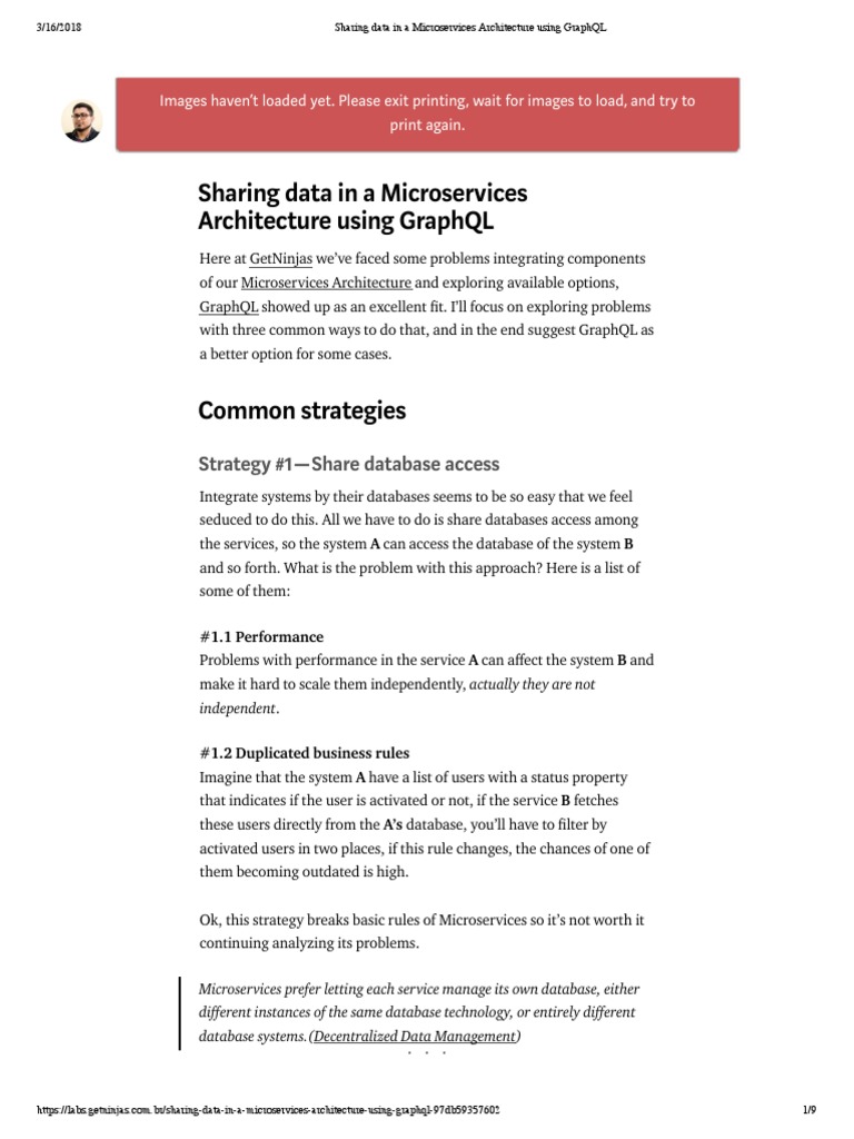 Graphsql Sharing Data In A Microservices Architecture Using Graphql Pdf Application 4843