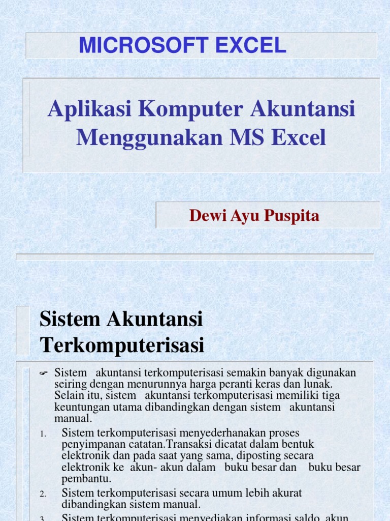 Dasar-Dasar MS Excel | PDF