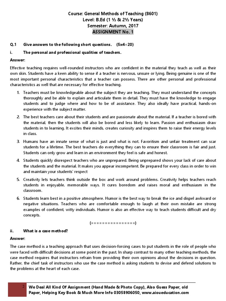 8601 1 | PDF | Lesson Plan | Motivation