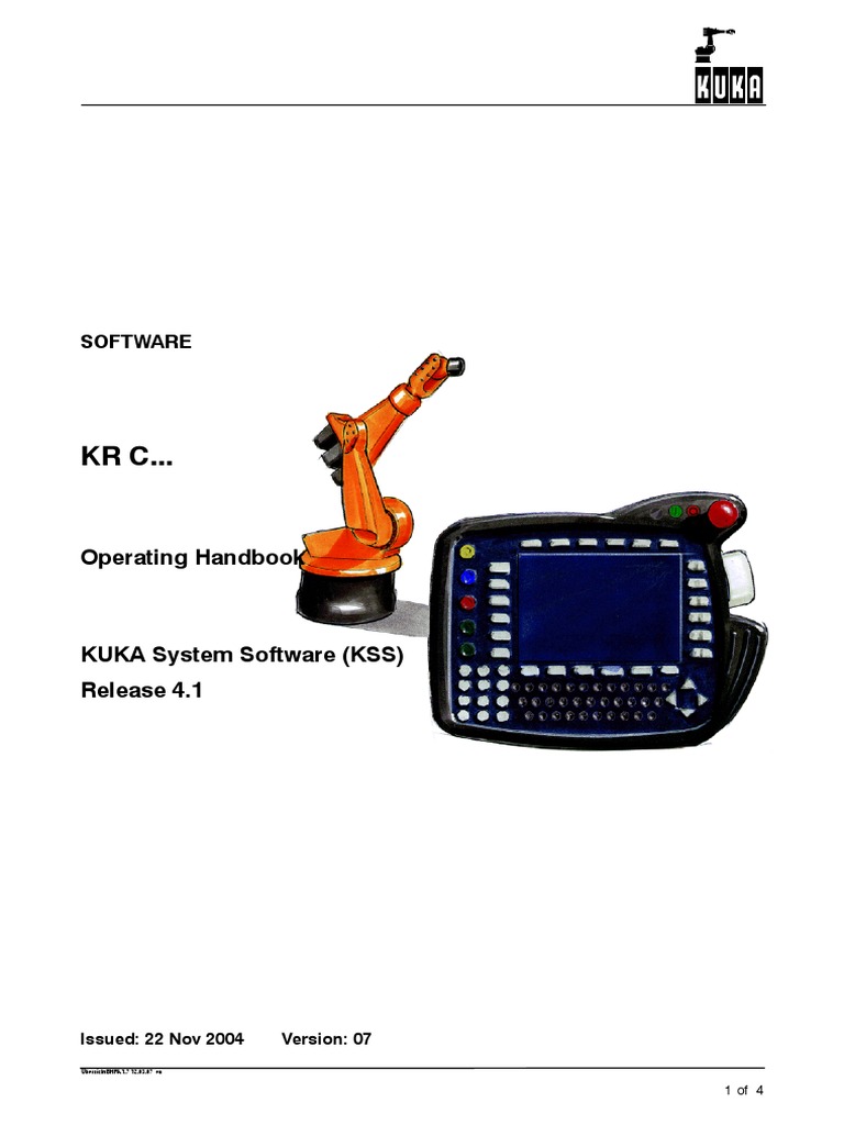 KSS 41 END en | PDF | Robot | Robotics