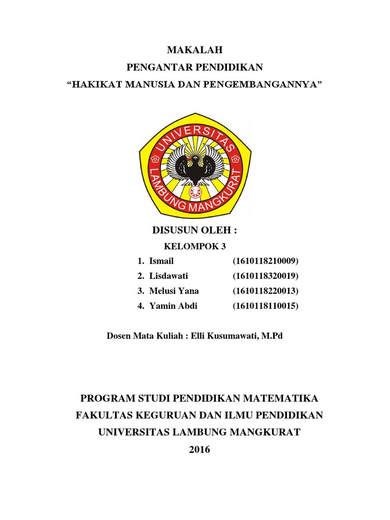 Materi 1 - Hakikat Manusia Dan Pengembangannya | PDF