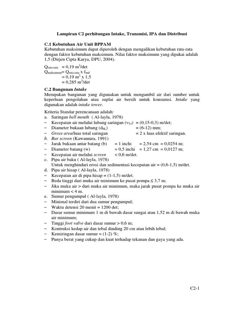 Desain Sistem Pengolahan Air | PDF | Metode & Bahan Ajar