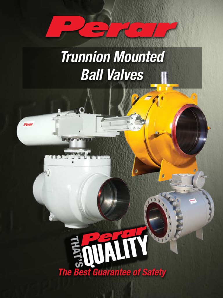 Perar Trunnion Ball Valves PDF | PDF | Valve | Pipe (Fluid Conveyance)
