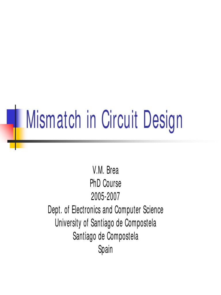 Mismatch | PDF | Integrated Circuit | Mosfet