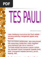 Panduan Skoring Tes Pauli | PDF