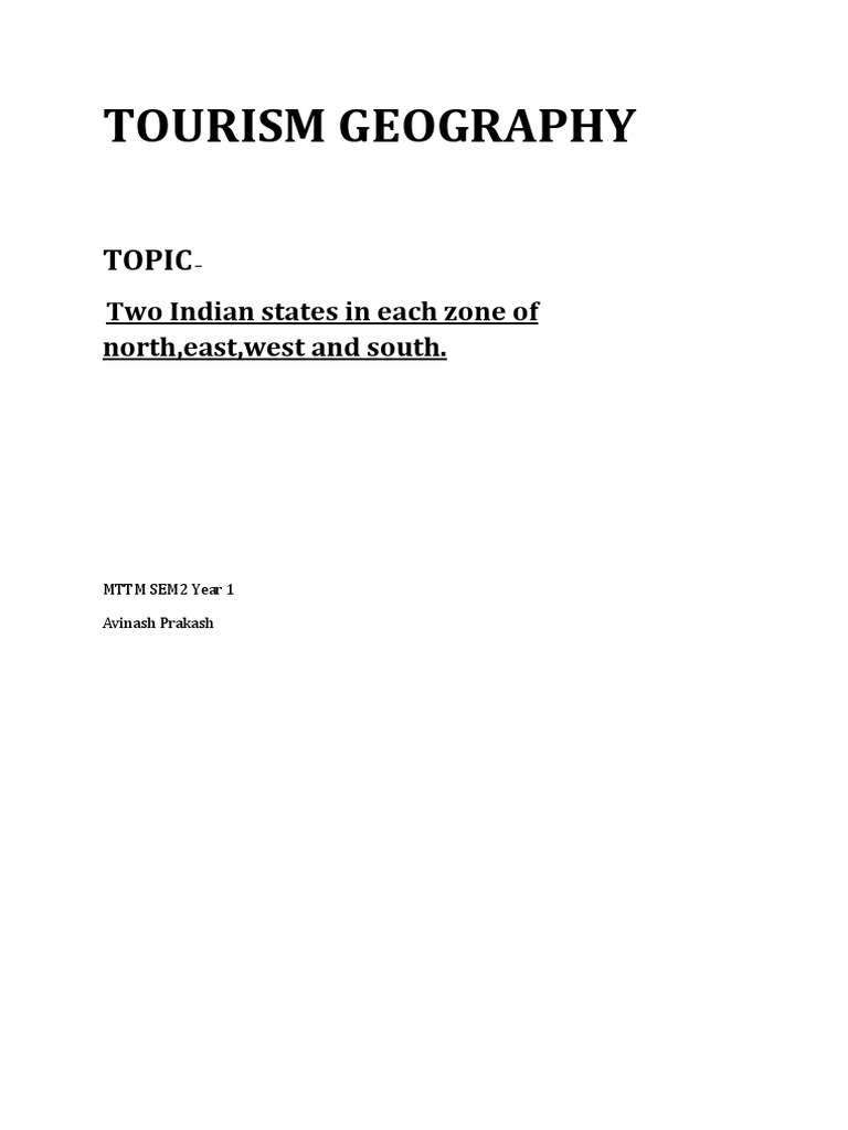 Tourism Geography | PDF | Gujarat | Languages