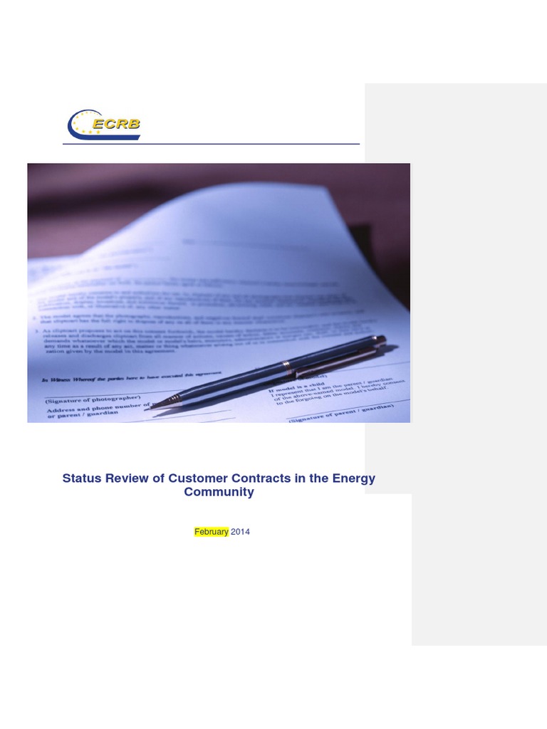 Customer Contracts in Energy Community | PDF | Government | Business