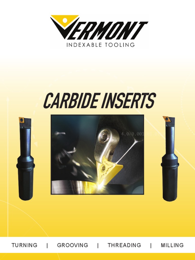 Vermont Turning Insert Catalog | PDF | Machine Tool | Machining
