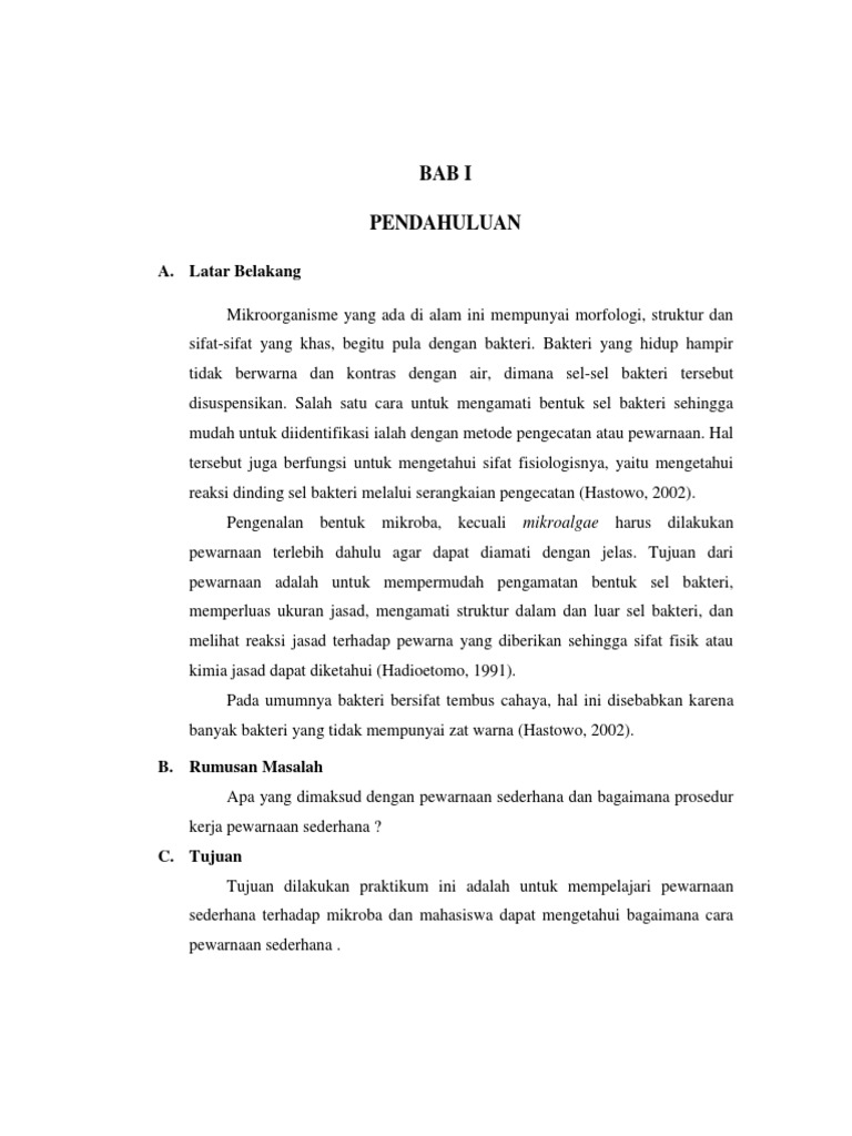 4 Laporan Lengkap Pewarnaan Sederhana 1-Dapus | PDF