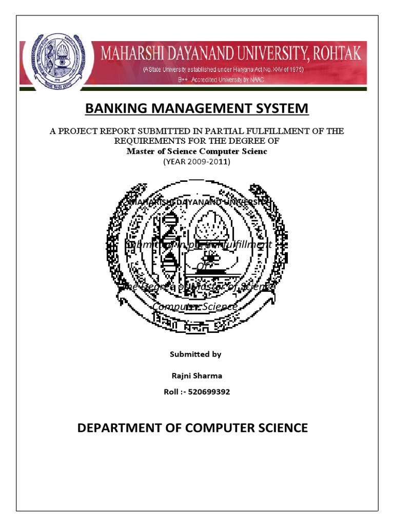 Banking Management System | PDF | Point Of Sale | Creative Commons