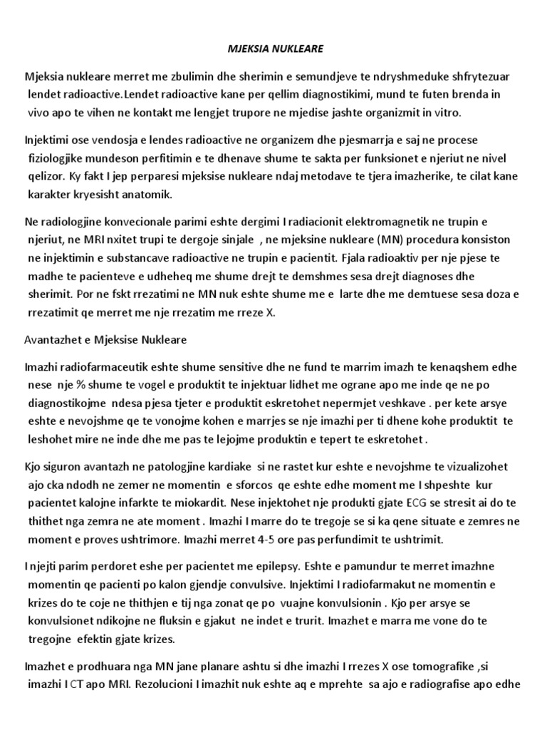 Mjeksia Nukleare | PDF