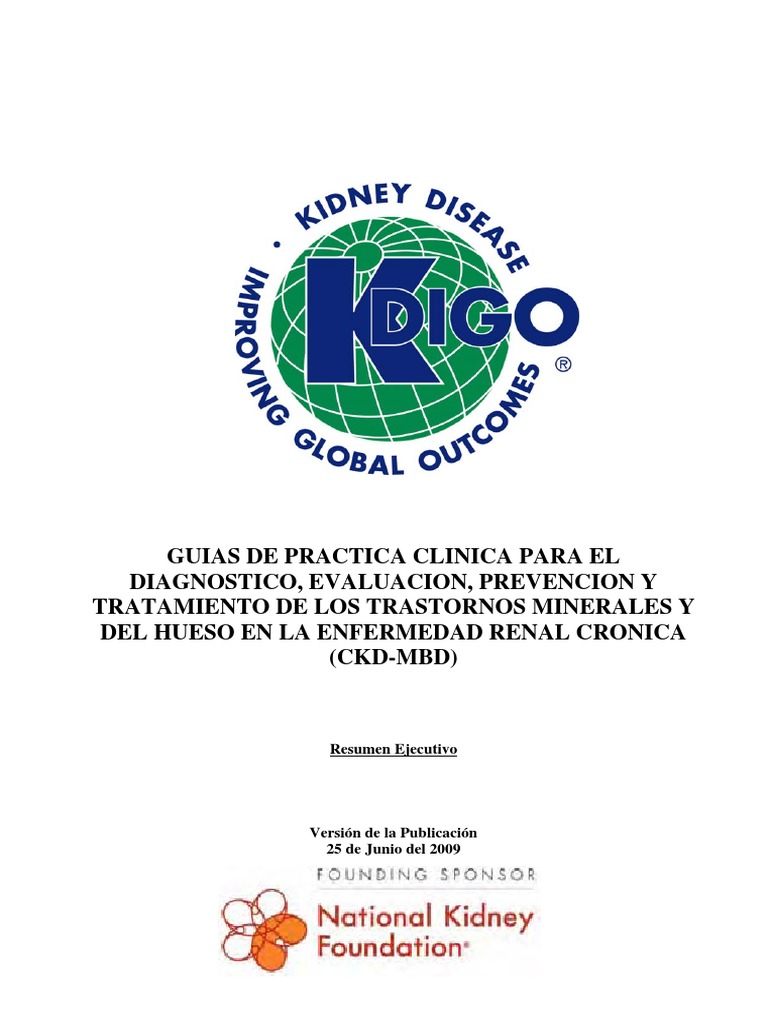 CKD-MBD Spanish PDF | PDF | Enfermedad renal crónica | Vitamina D