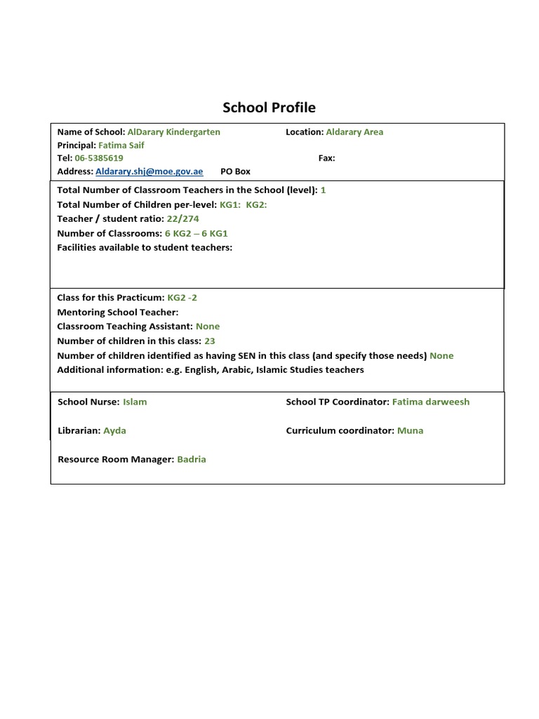School Profile | PDF
