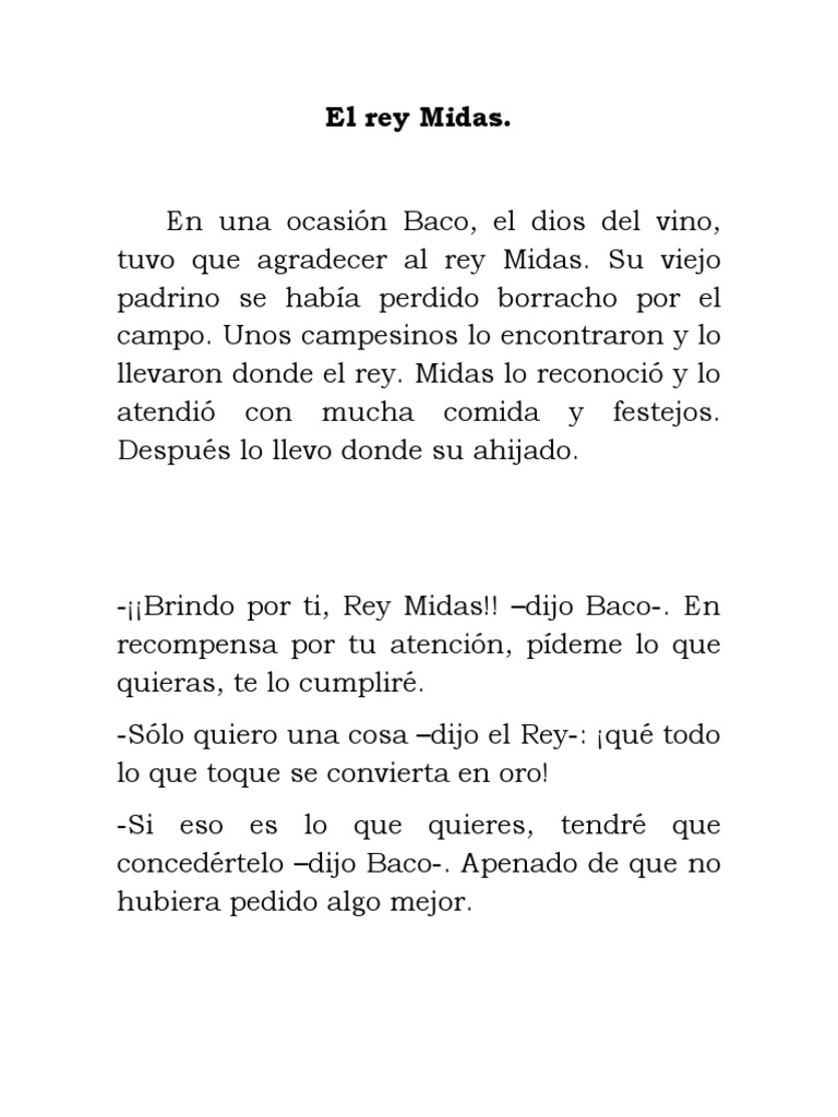 El Rey Midas | PDF