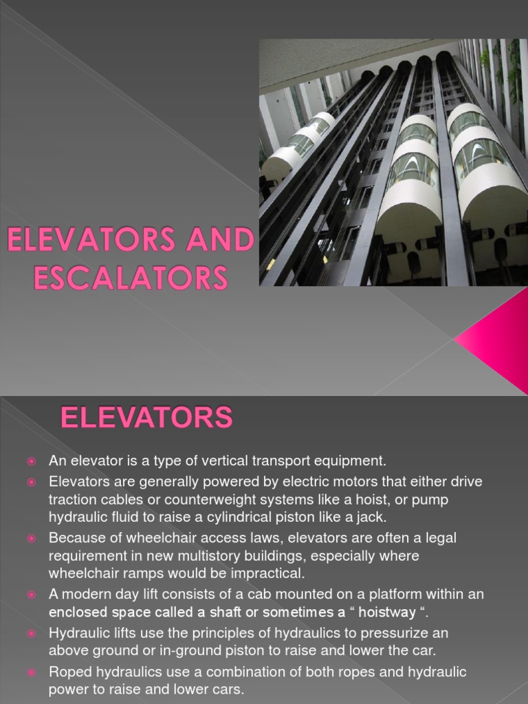 Elevators | PDF | Escalator | Elevator