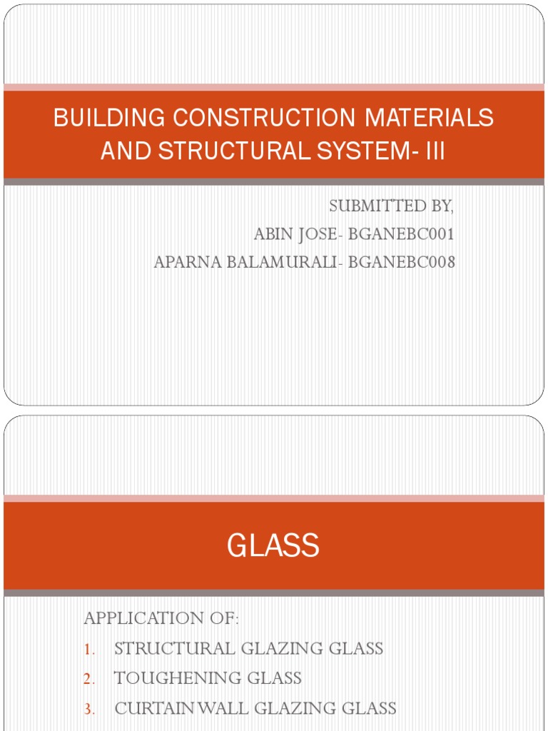 Building Construction Materials and Structural System-Iii | PDF | Wall ...