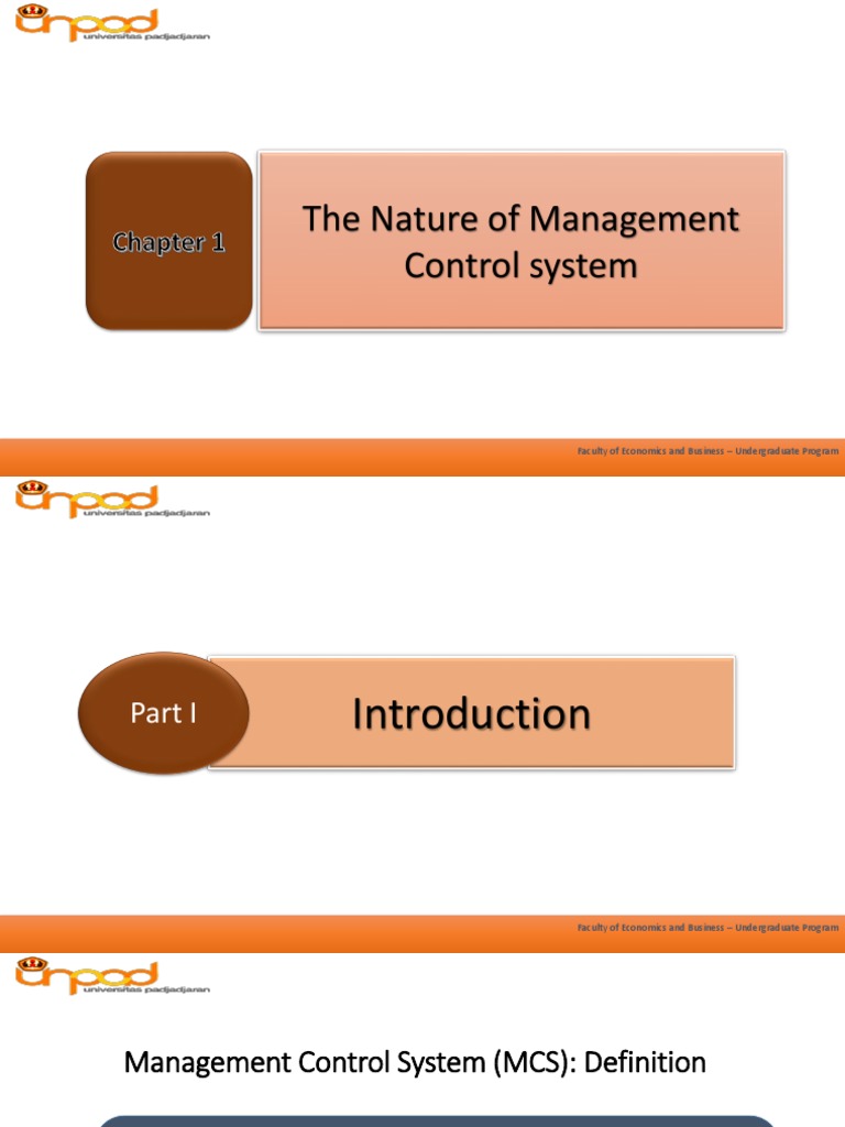Chapter 1 - The Nature of MCS | PDF | Strategic Management | Economics