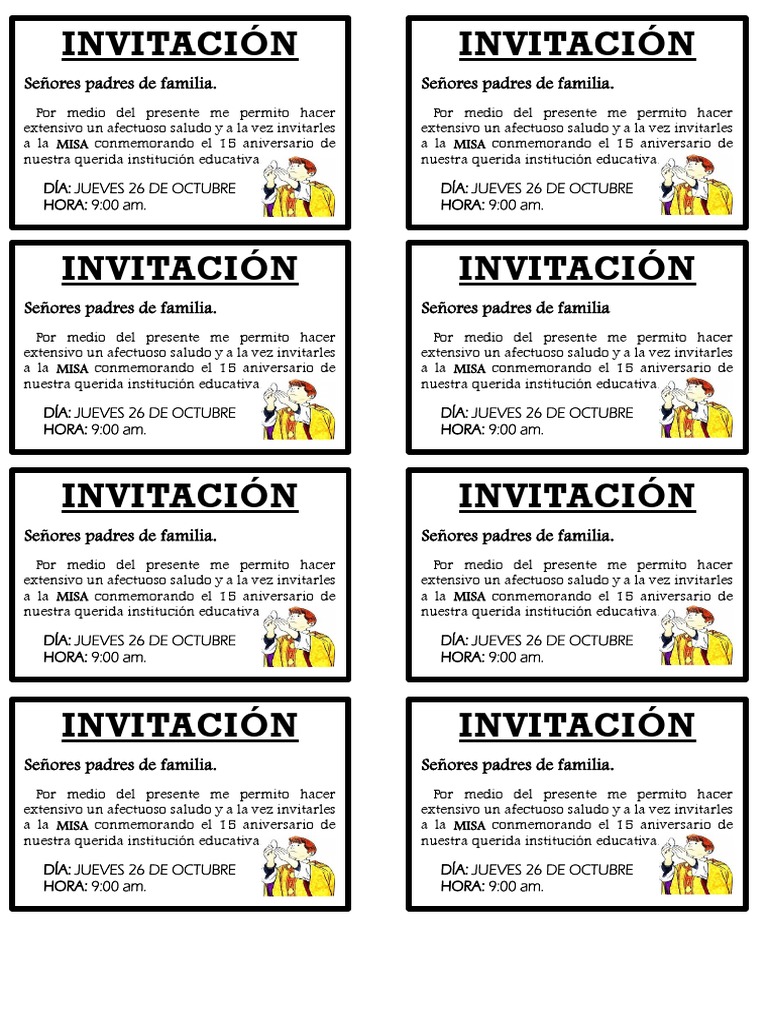 Invitacion Misa | PDF | Liturgia Catolica | Adoración Cristiana Y Liturgia