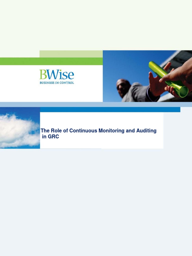 The Role of Continuous Monitoring and Auditing in GRC by BWise PDF ...