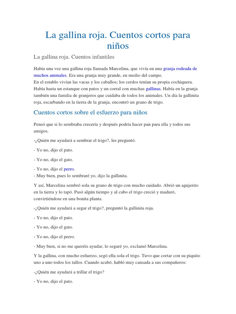 La Gallina Roja | PDF